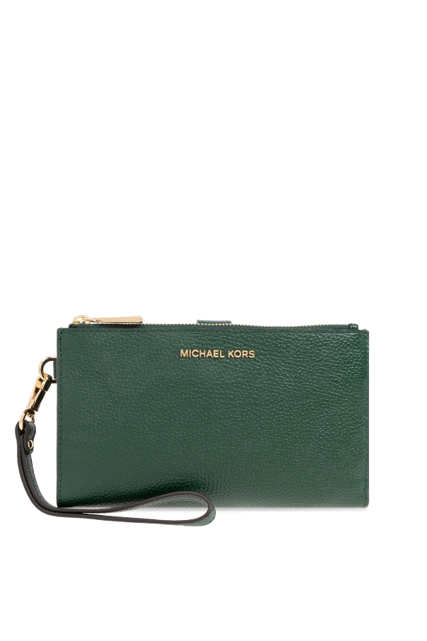 Green michael kors wallet store